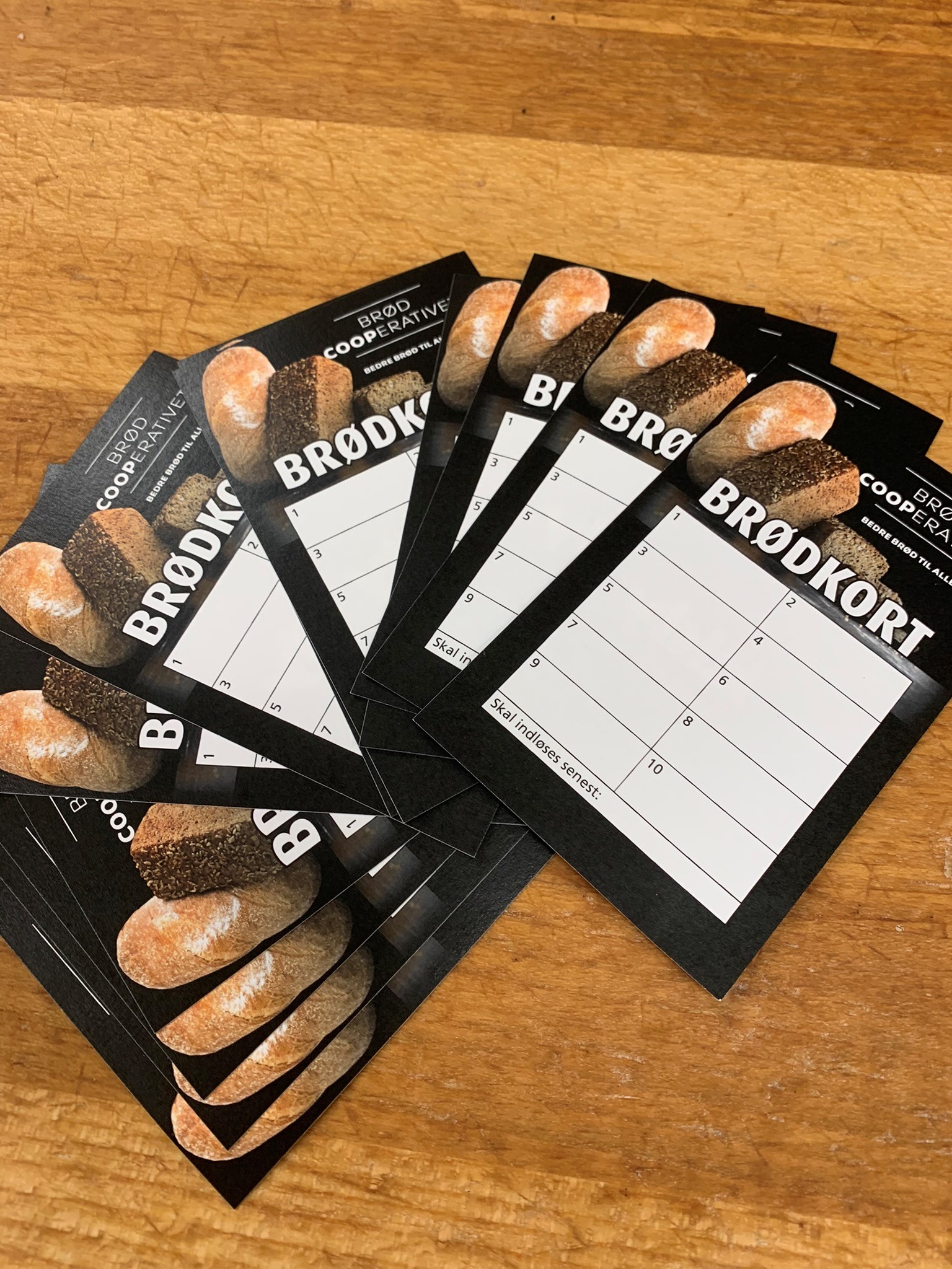 Brødkort til 10 valgfrie brød | kvicklyaars.dk